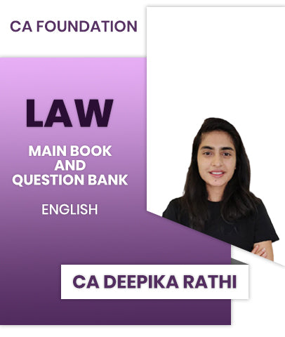 CA Foundation Law Main Book and Question Bank Combo | CA Deepika Rathi