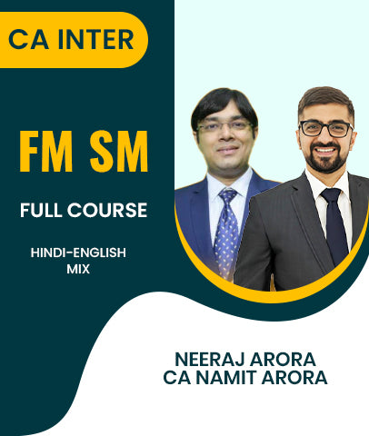 CA Inter FM SM Full Course Combo | Neeraj Arora and CA Namit Arora