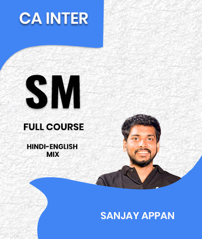 CA Inter Strategic Management (SM) Full Course | Sanjay Appan