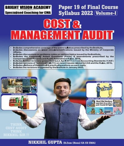 CMA Final Cost and Management Audit (CMAD) Book Set By CA Nikhil Gupta