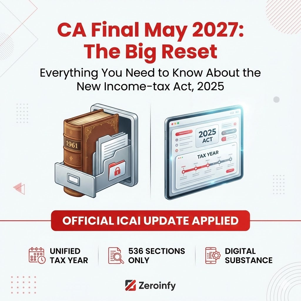 CA Final May 2027: The Big Reset | Guide to New Income-tax Act 2025