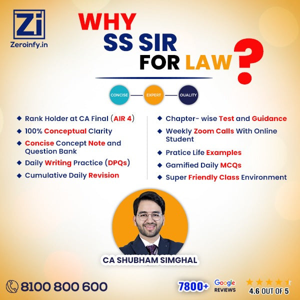 Unlock Success in CA Inter Law with CA Shubham Singhal's Expert-Led Course