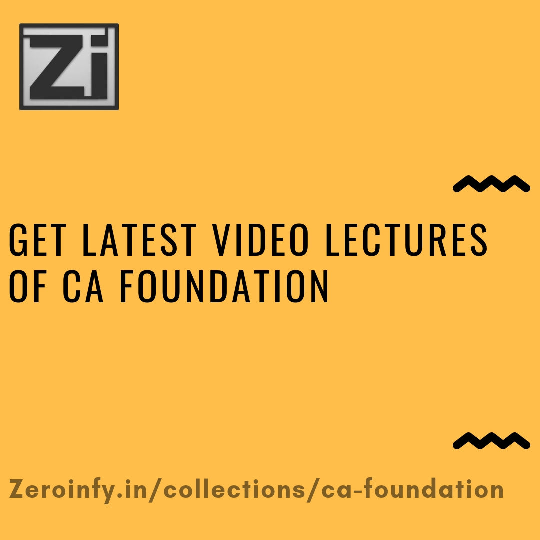 CA Foundation All Subjects Latest Video Lectures by Top Faculties