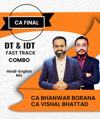 CA Final DT and IDT Combo by Bhanwar Borana and CA Vishal Bhattad | Zeroinfy