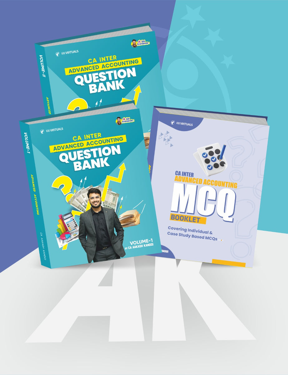 CA Inter Advanced Accounts Question Bank and MCQ Book CA Aakash Kandoi
