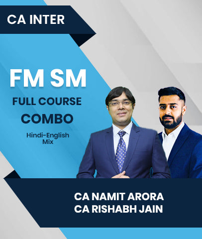CA Inter FM SM Full Course Combo | CA Namit Arora and CA Rishabh Jain