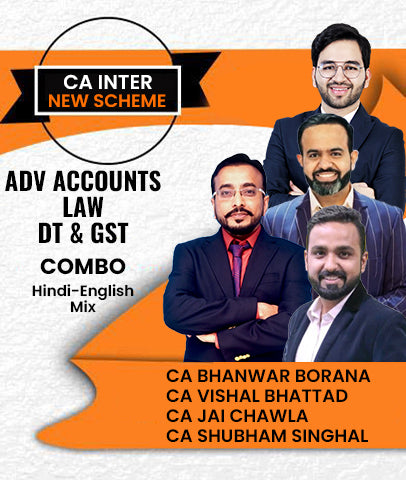 CA Inter Adv Acc, Law, DT and GST Combo By Vsmart Academy