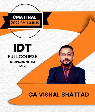 CMA Final 2022 Syllabus Indirect Tax Full Course By CA Vishal Bhattad