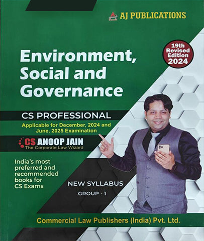 CS Professional Environmental Social And Governance Book CS Anoop Jain