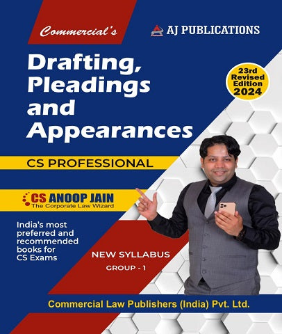 CS Professional Drafting, Pleadings and Appearances Book CS Anoop Jain