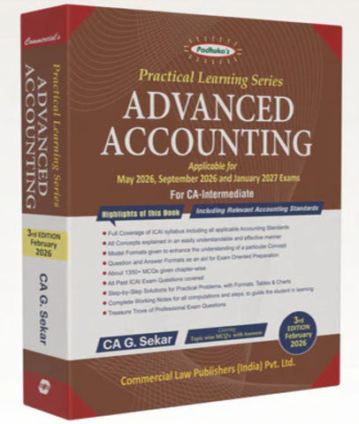 CA Inter New Advanced Accounting Practical Learning By CA G Sekar